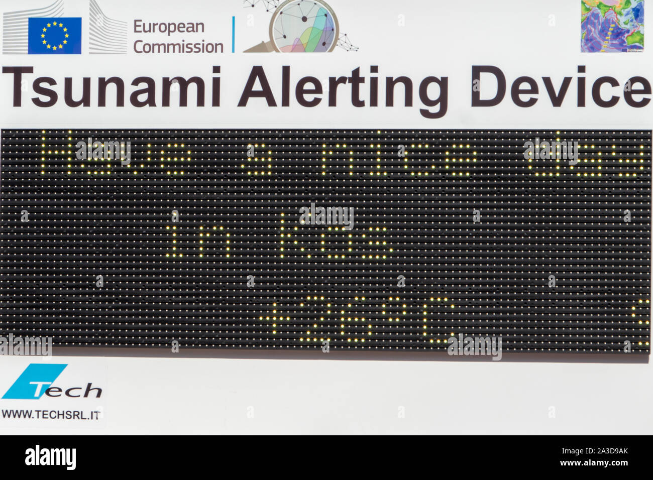 tsunami alerting device, early warning Stock Photo - Alamy
