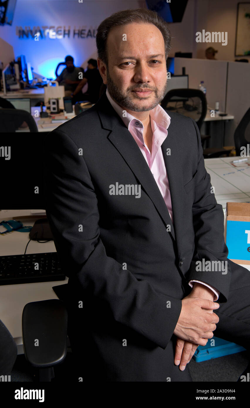 Tariq Muhammad CEO of Invatech Health, Bristol, UK Stock Photo - Alamy