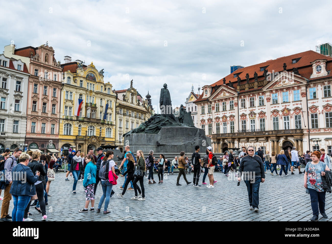 Jan Hus Memorial statue, a very important one and a symbol of strength ...