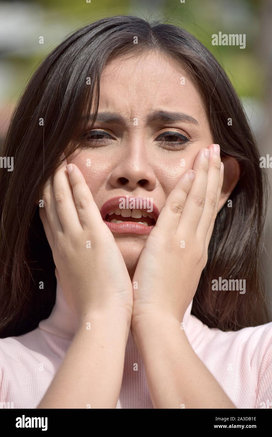 Beautiful young shocked woman hi-res stock photography and images - Alamy