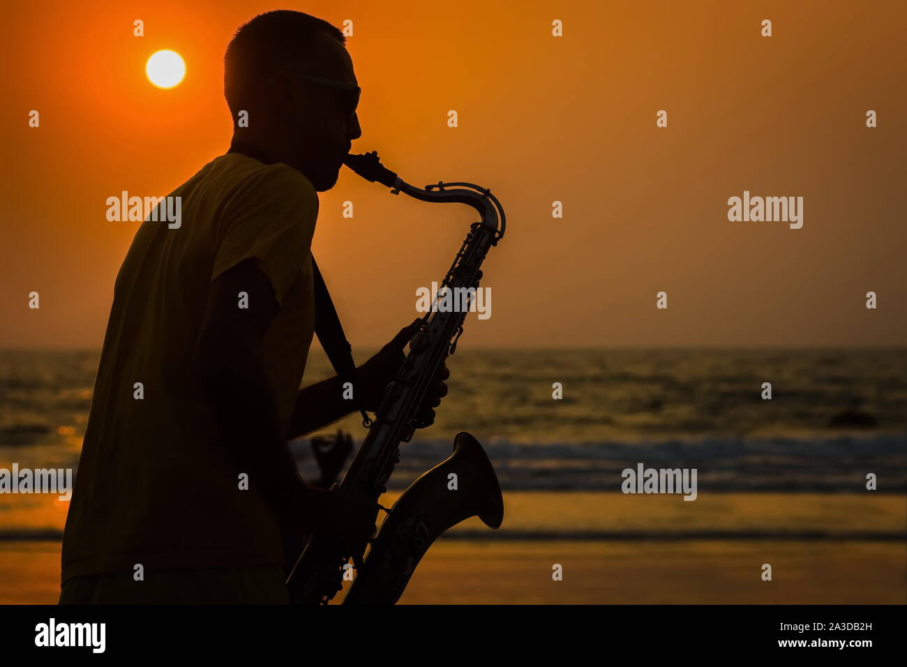 Saxophone jazz music musician blow play stage hi-res stock photography ...