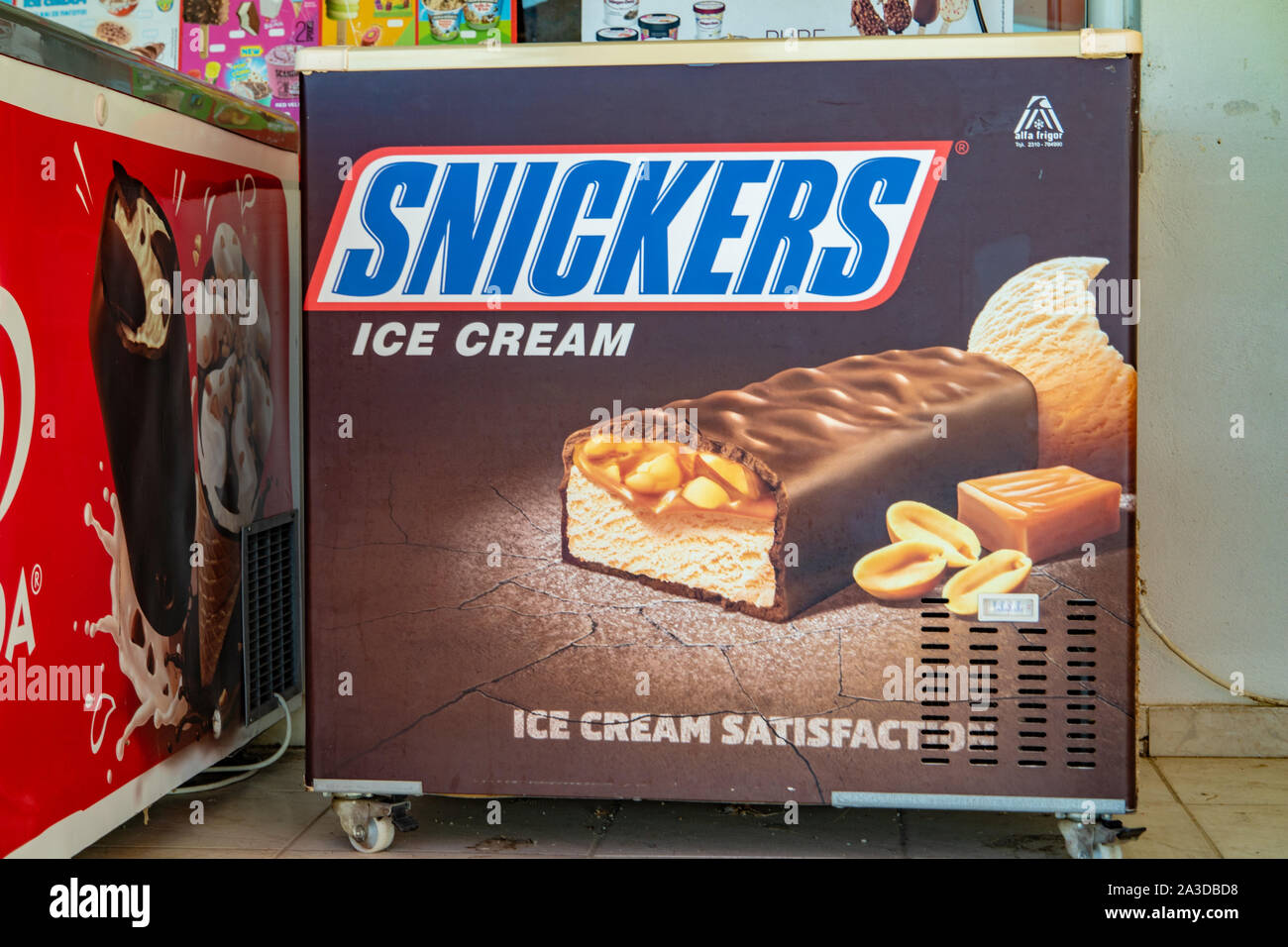 Snickers Ice Cream fridge Stock Photo - Alamy