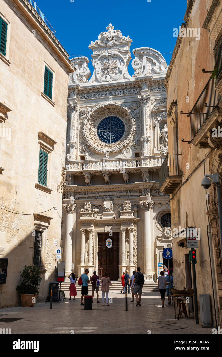 Basilica di santa croce lecce hi-res stock photography and images - Alamy