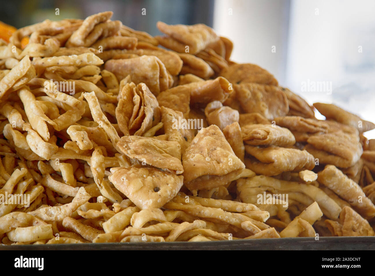 India, new Delhi - March 1, 2018: Sales ritual of food, krishna food ...
