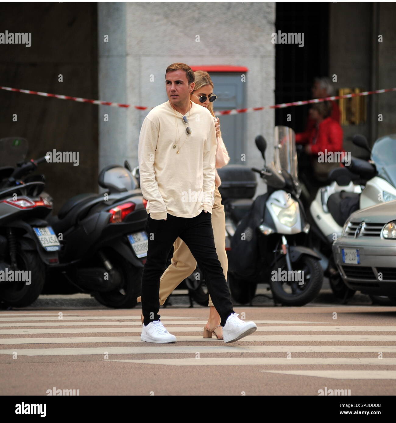 Milan, Mario Gotze and wife Ann Kathrin Brommel Mario Gotze, German ...