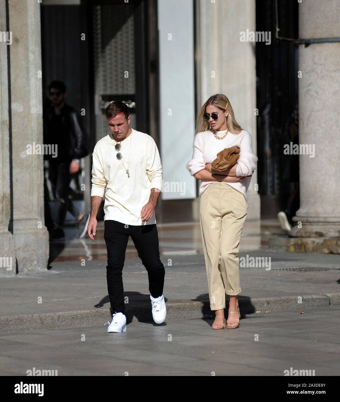 Milan, Mario Gotze and wife Ann Kathrin Brommel Mario Gotze, German ...