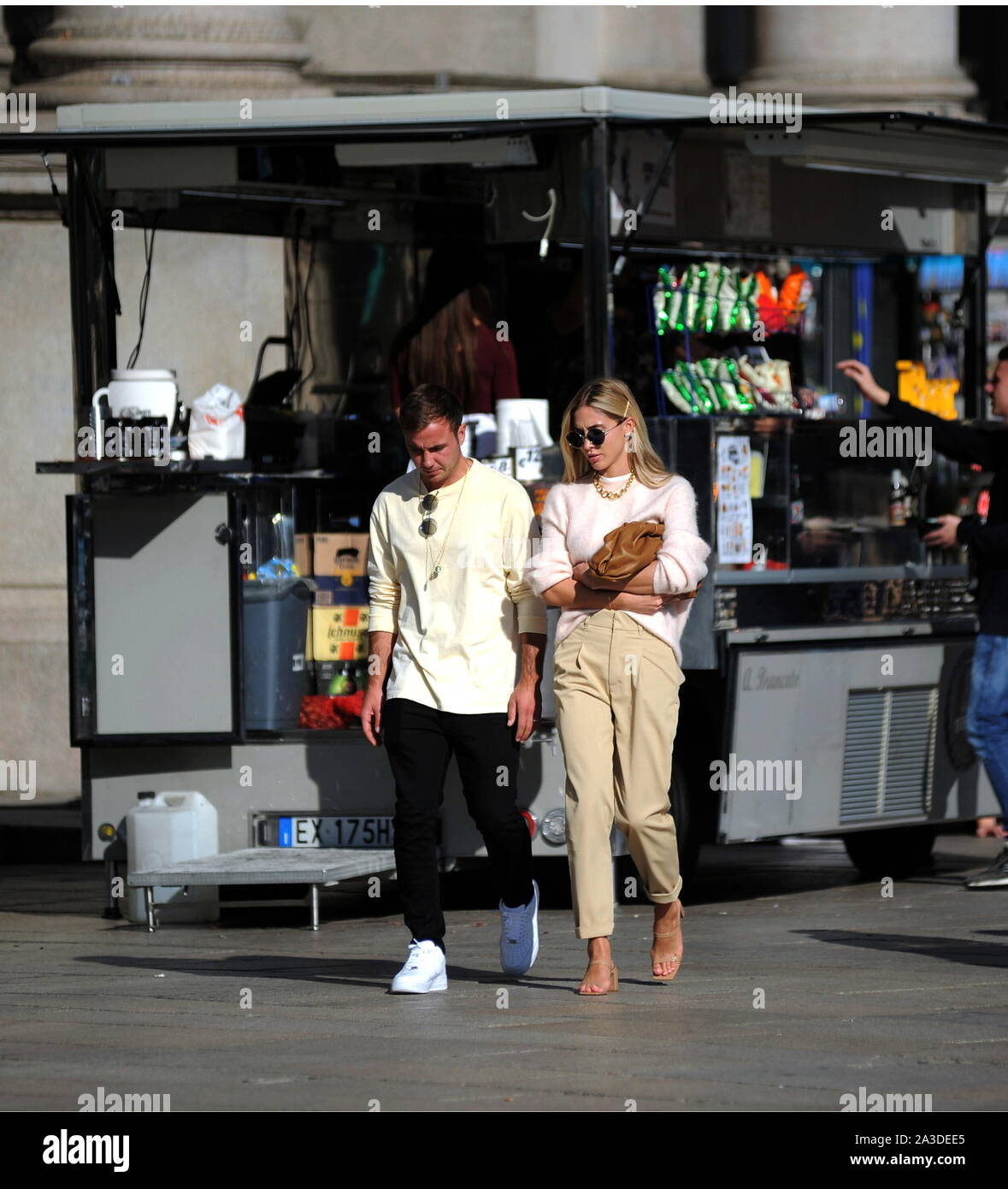 Milan, Mario Gotze and wife Ann Kathrin Brommel Mario Gotze, German ...