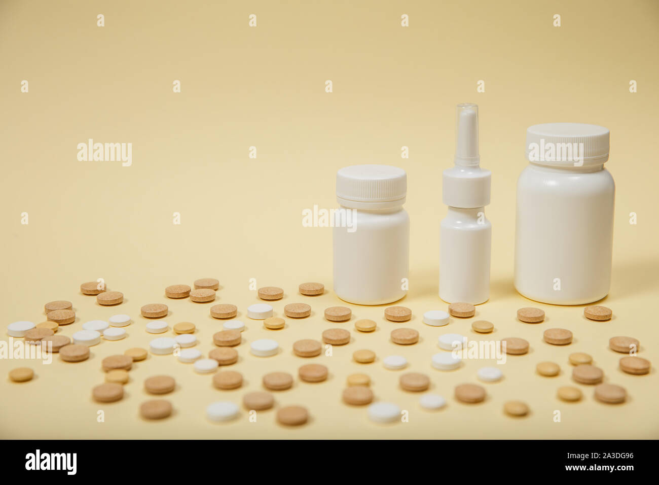 A photo of different medical tablets and pills Stock Photo - Alamy