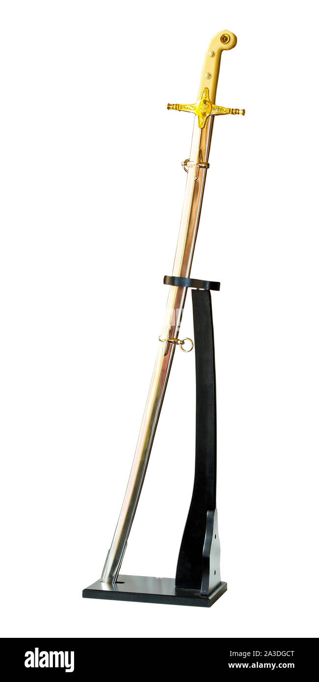 Ancient samurai sword isolated with clipping path included Stock Photo ...