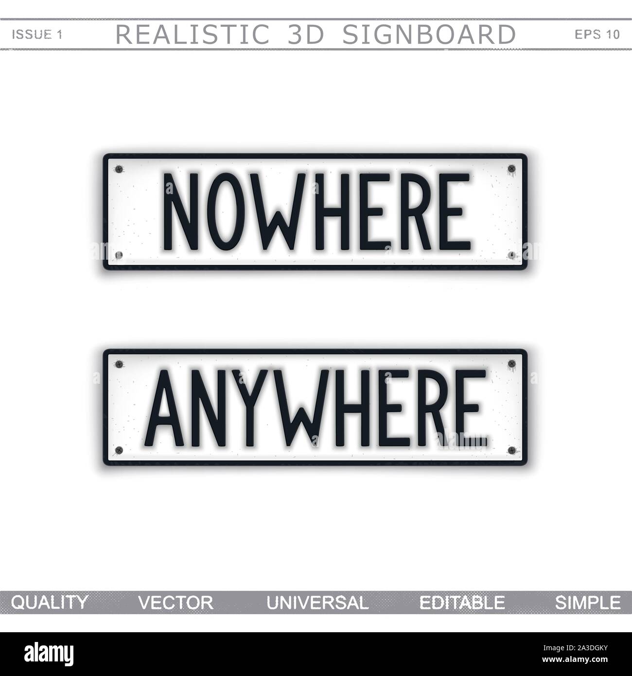 Nowhere place Stock Vector Images - Alamy