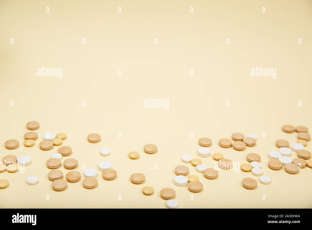 A photo of different medical tablets and pills Stock Photo - Alamy