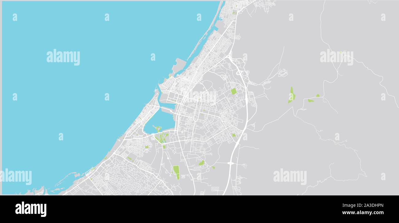 Urban vector city map of Ras Al-Khaimah, United Arab Emirates Stock ...
