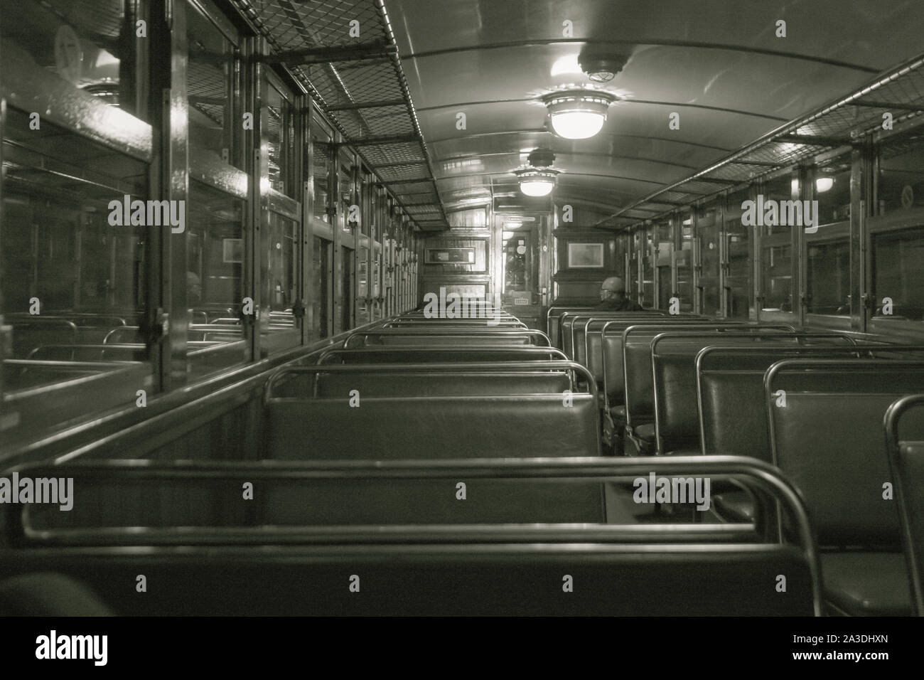 Inside the old train in Palma, Mallorca Stock Photo - Alamy
