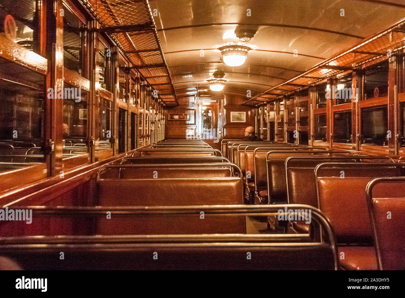 Inside the old train in Palma, Mallorca Stock Photo - Alamy