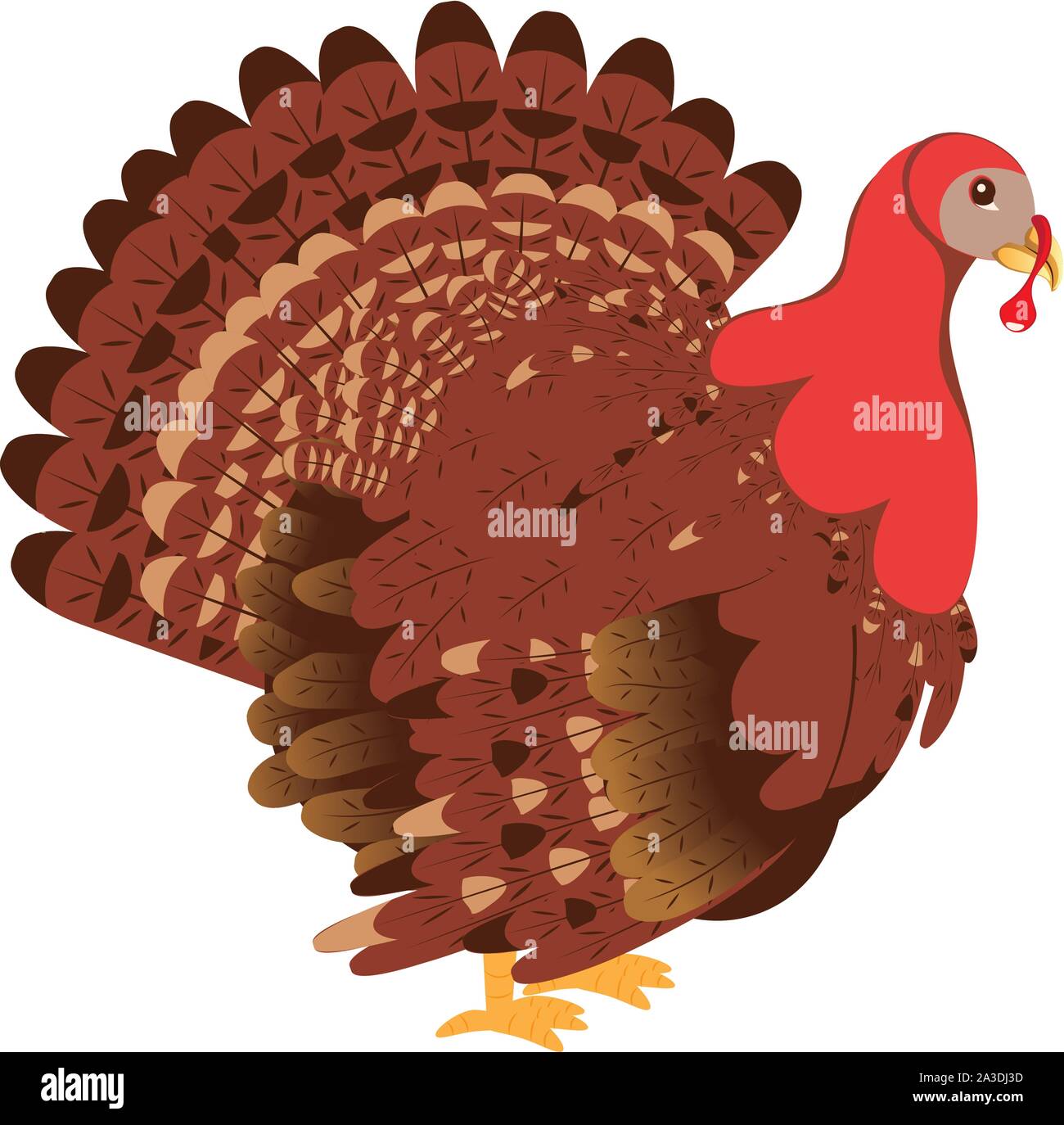 Standing turkey Stock Vector Images - Alamy