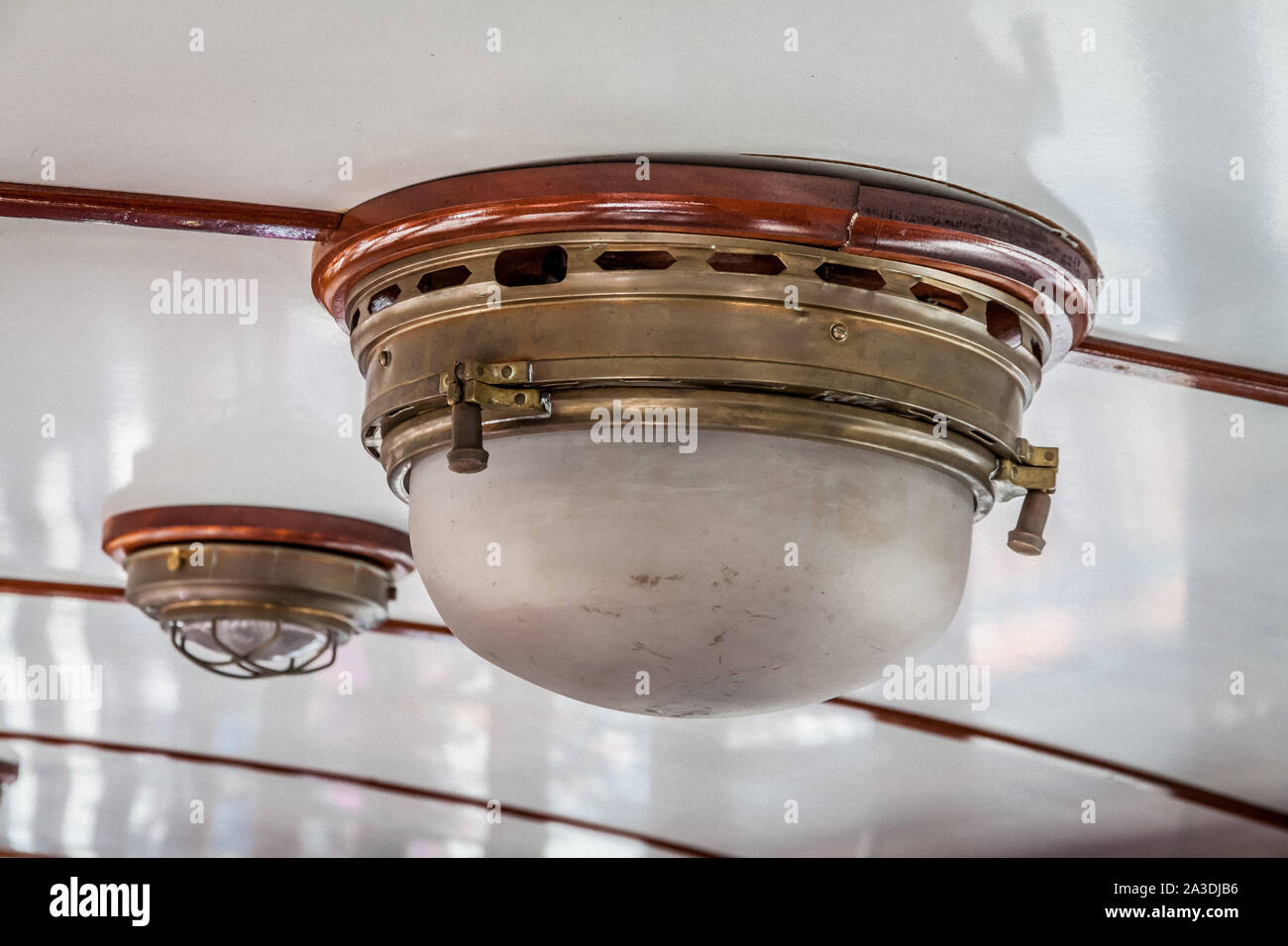 Inside the old train in Palma, Mallorca Stock Photo - Alamy