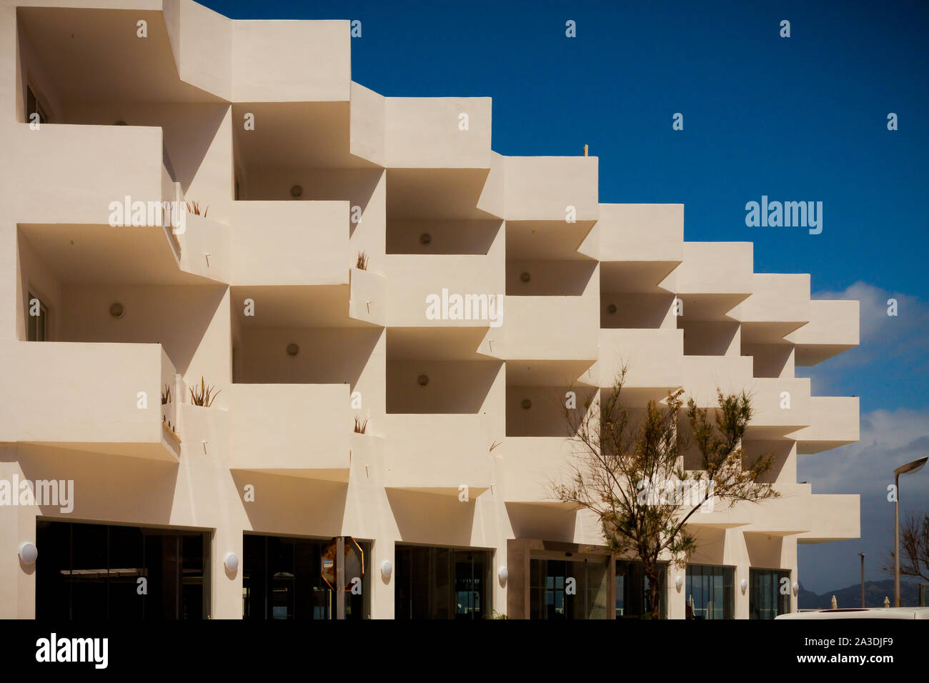 Hotel perspective view Stock Photo - Alamy