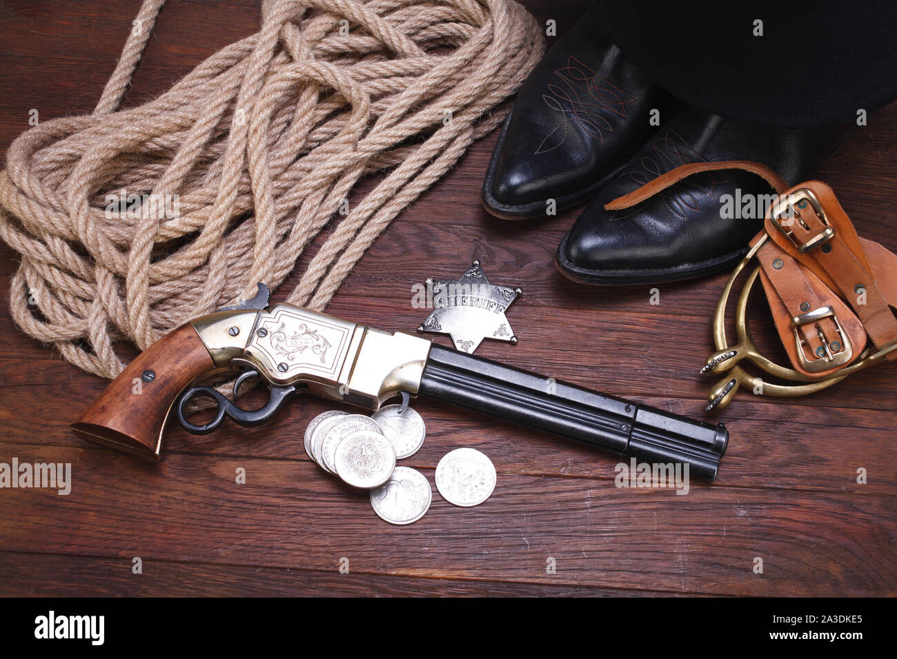 Gun badge desk hi-res stock photography and images - Alamy