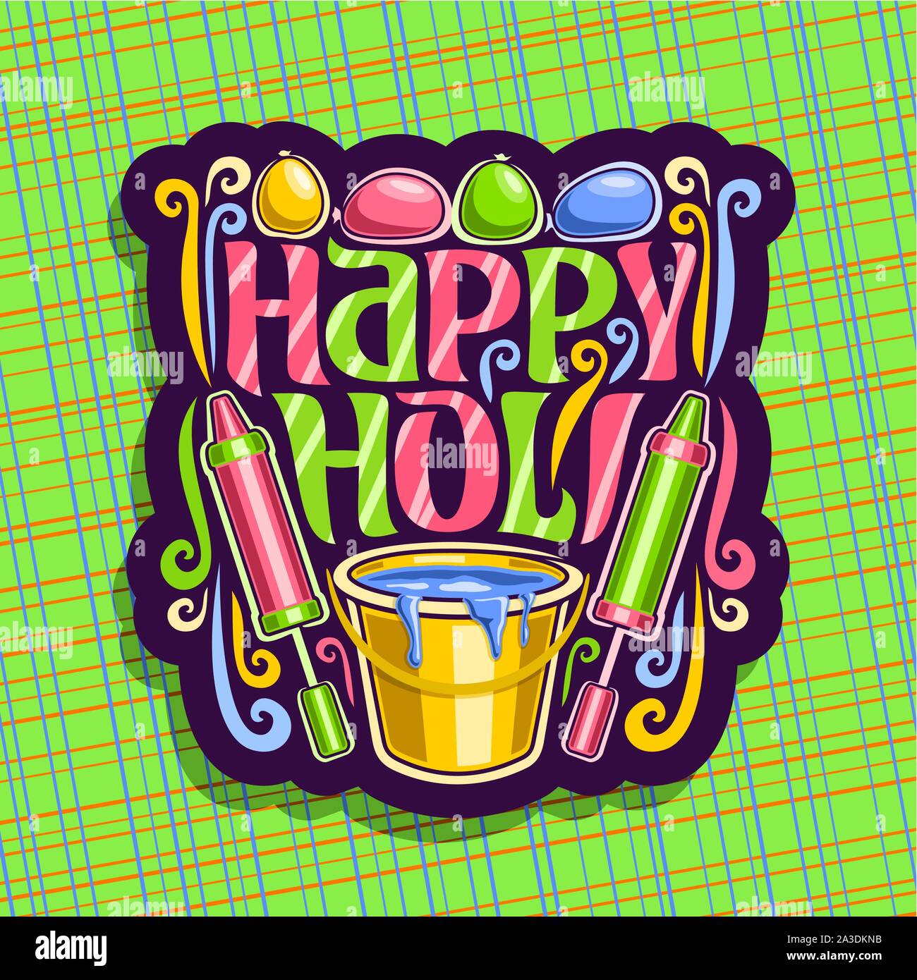 Holi colours Stock Vector Images - Alamy