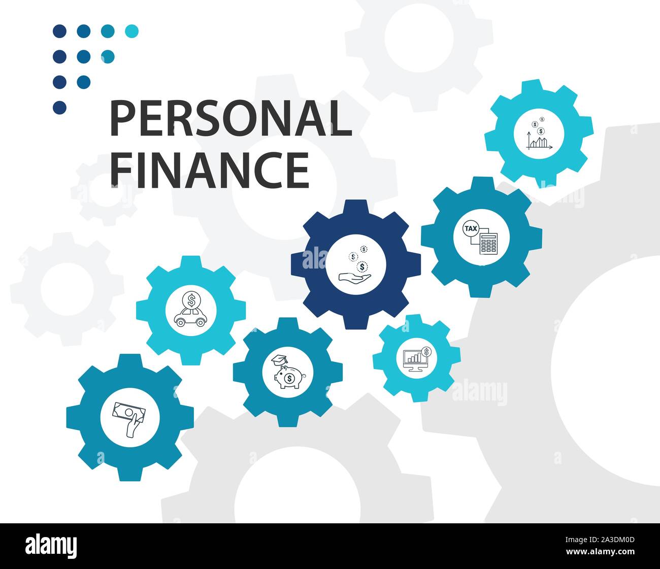 Personal Finance Infographics vector design. Timeline concept include ...