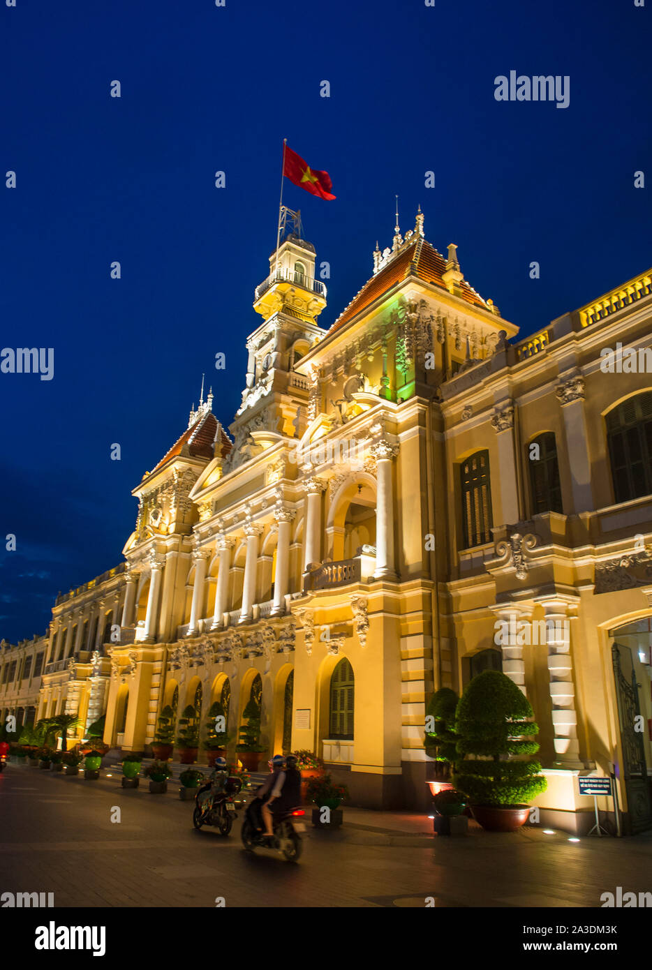 he People's Committee building in Ho Chi Minh city Vietnam Stock Photo ...