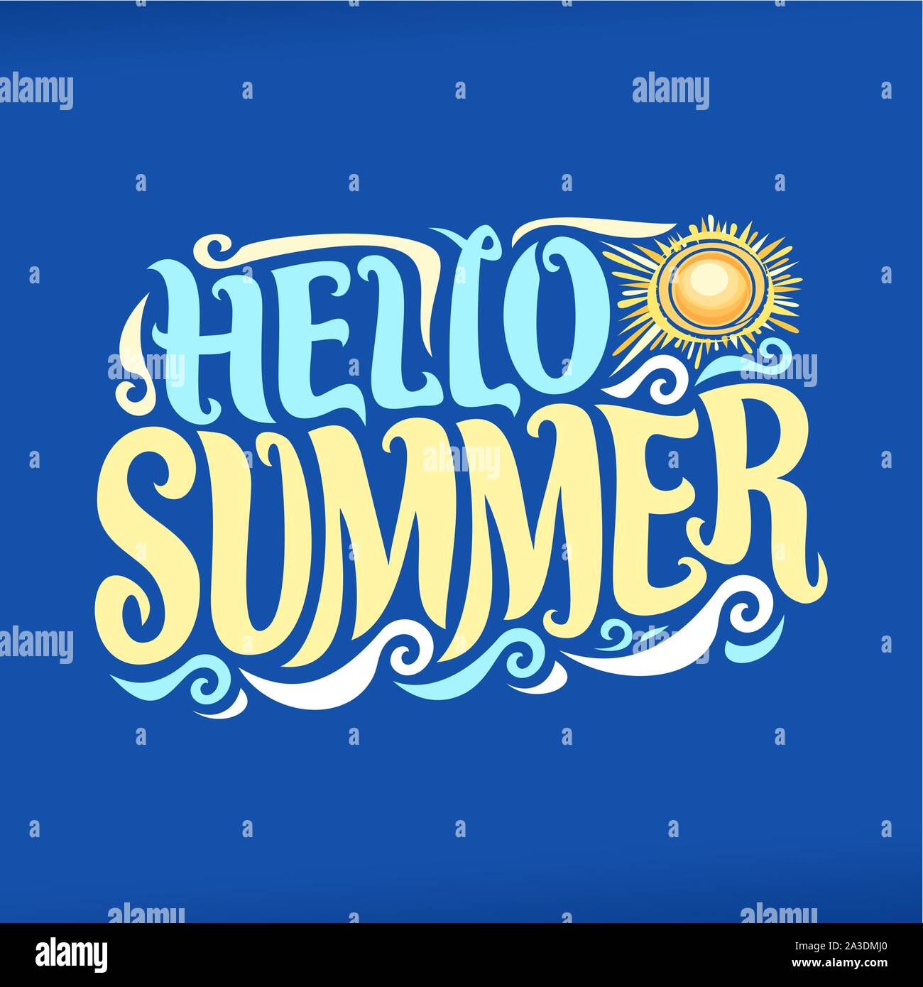 summer typography poster