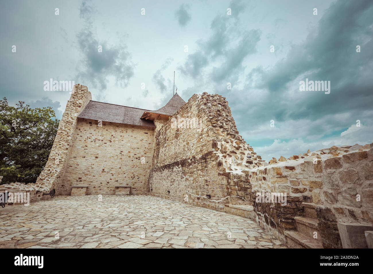 Medieval citadel walls in summer, in Romanian old city Stock Photo - Alamy