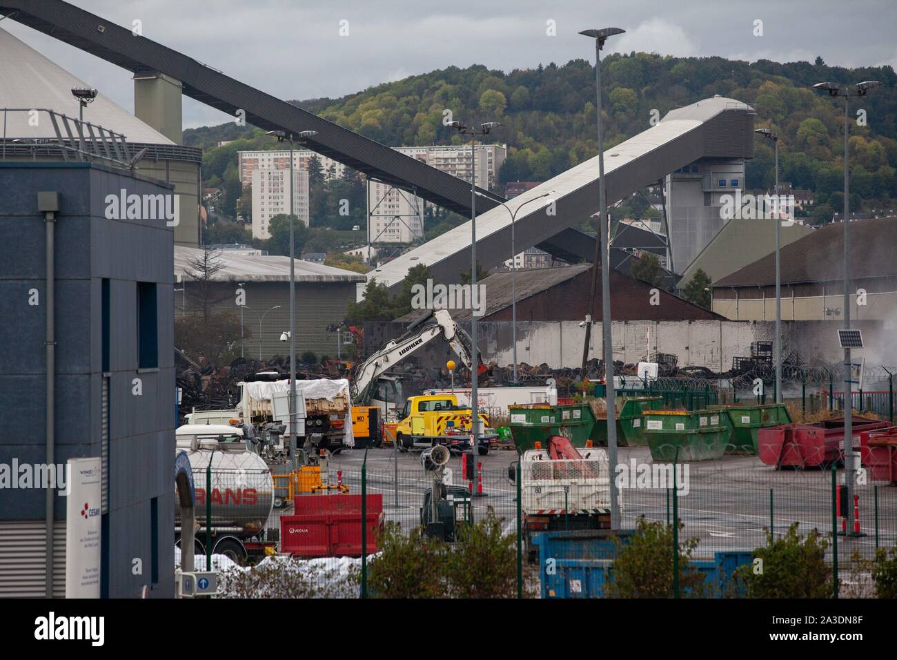 A week after a fire ravaged the Lubrizol plant in Rouen, smoke is still ...
