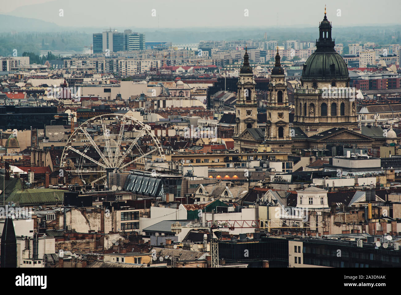 Budapest ferris wheel sunset hi-res stock photography and images - Alamy