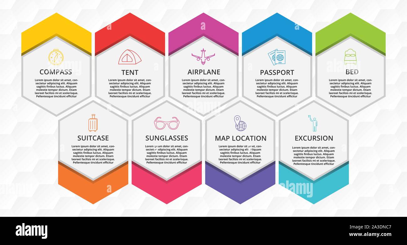 Travel Infographics vector design. Timeline concept include compass ...