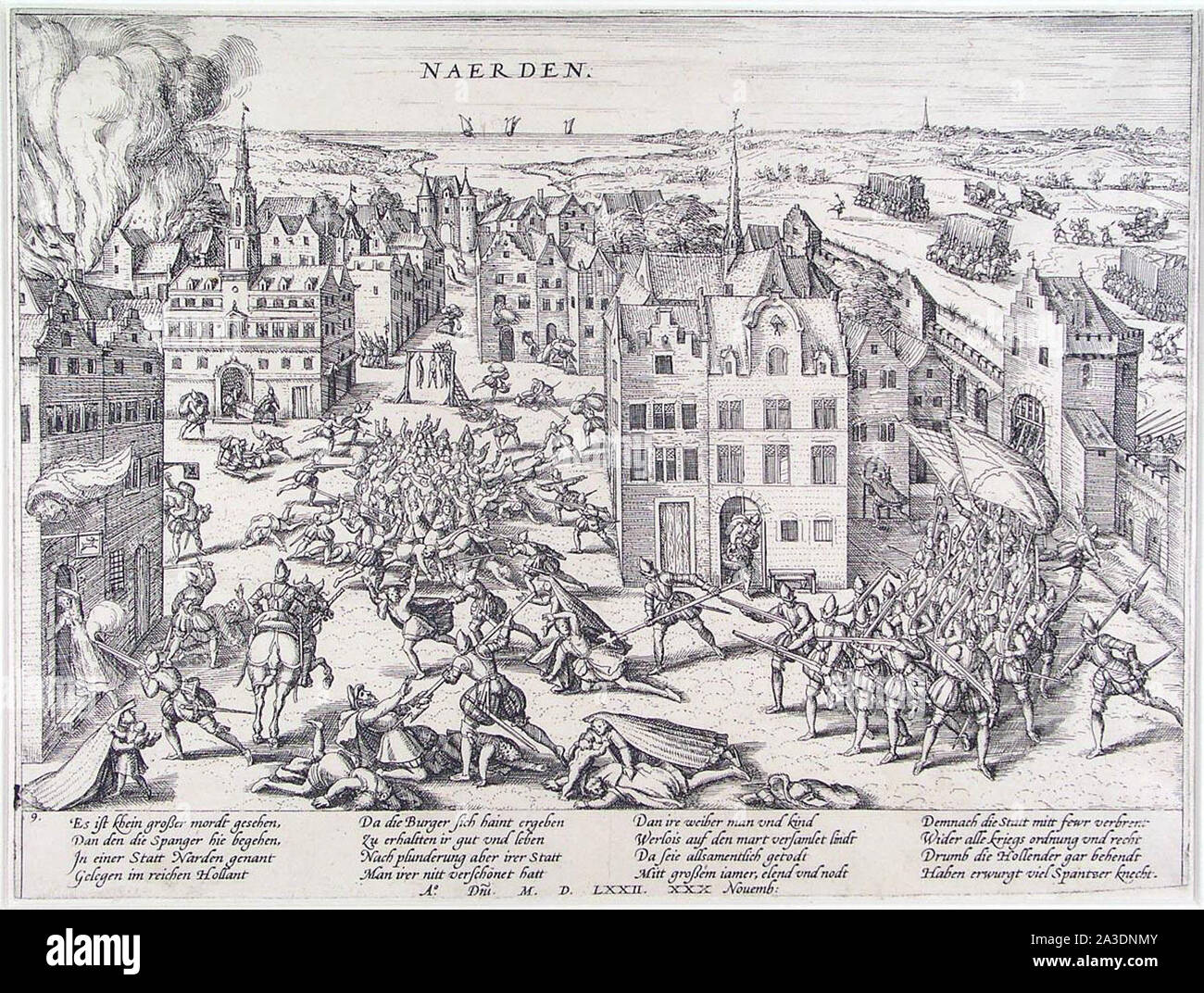 Massacre of Naarden in 1572 Stock Photo - Alamy