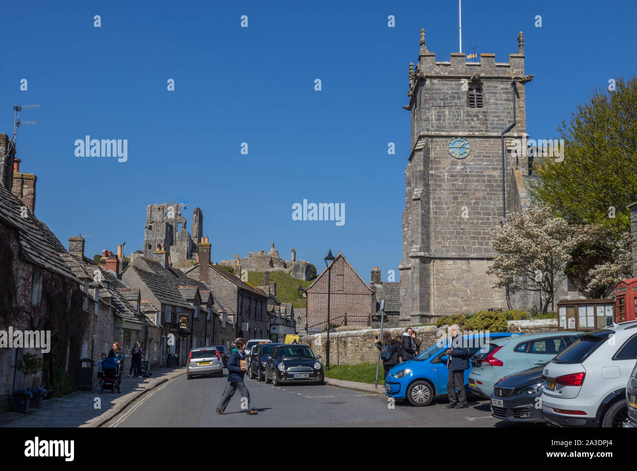 St Edwards Church Corfe Castle High Resolution Stock Photography and ...