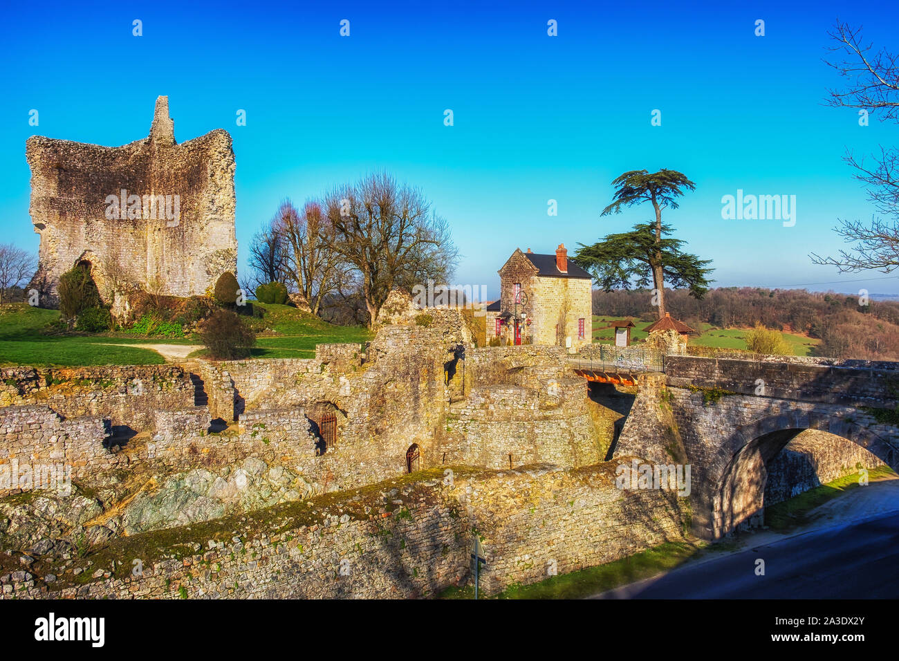 Domfront castle hi-res stock photography and images - Alamy