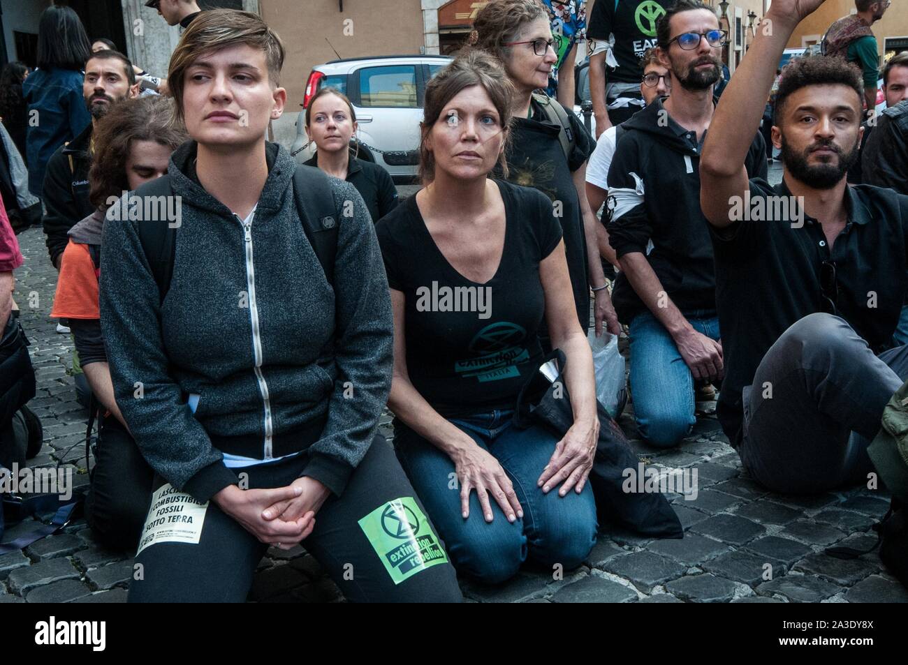 Climate change demonstration in rome hi-res stock photography and ...