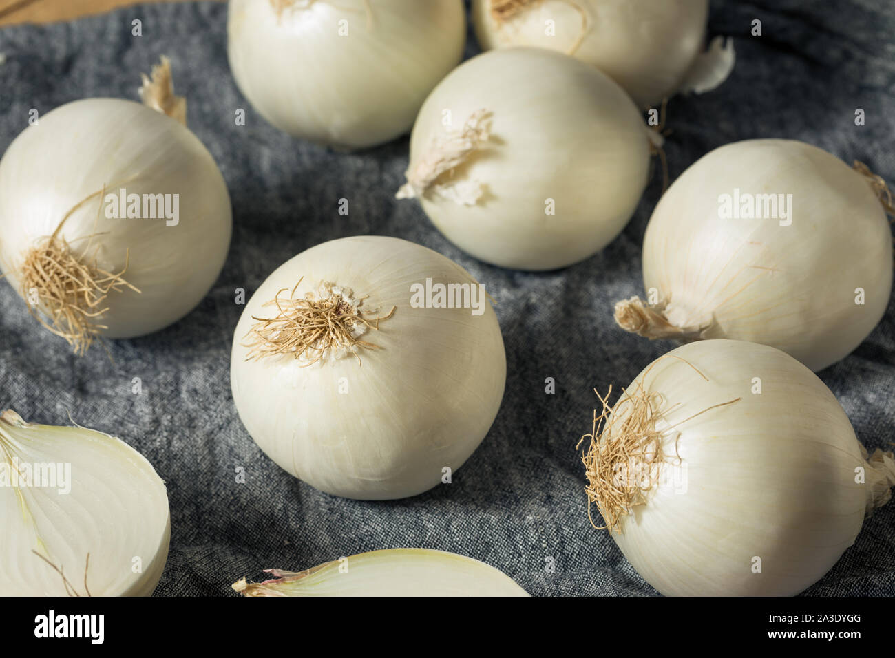 Organic White Sweet Onions Ready to Cook With Stock Photo - Alamy