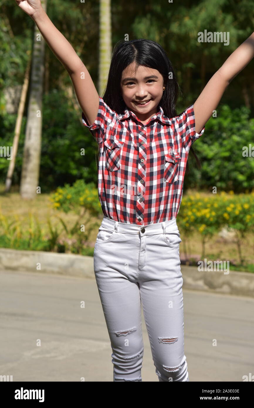 A Girl And Freedom Stock Photo - Alamy