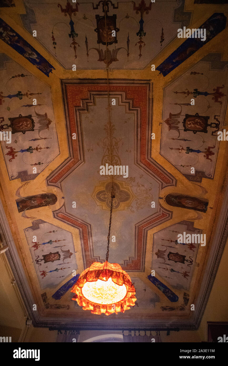 Decrative ceiling in historic palazzo in Italy Stock Photo - Alamy