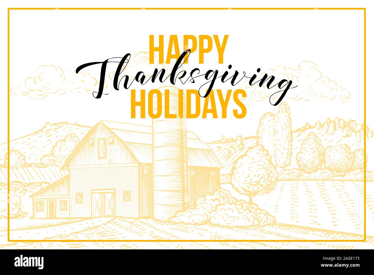 Rural Holidays Background Stock Vector Images - Alamy