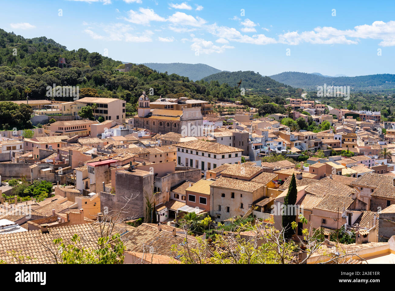 Historic city of Capdepera located in the east of Majorca and ...