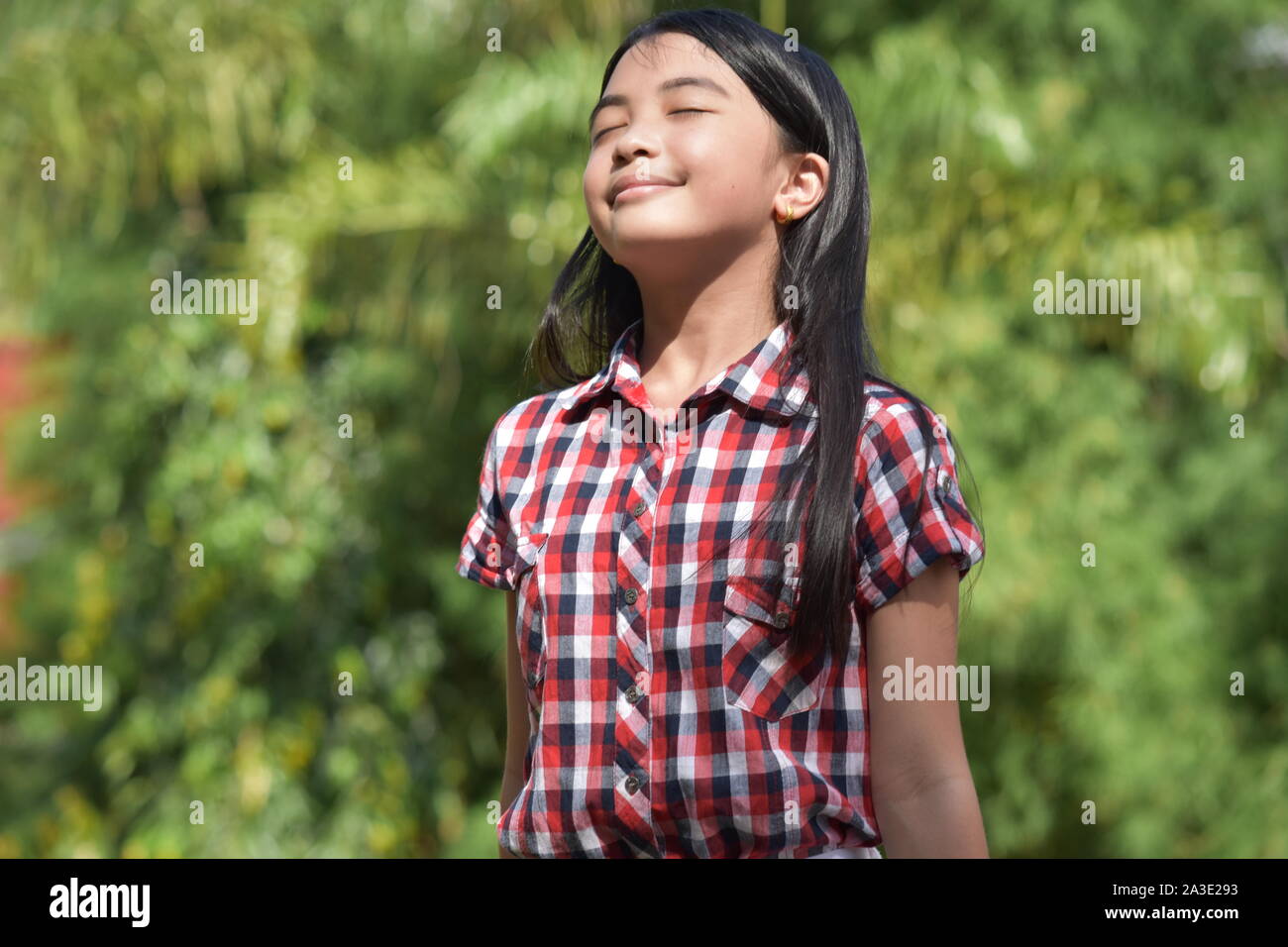 A Wondering Diverse Child Stock Photo - Alamy