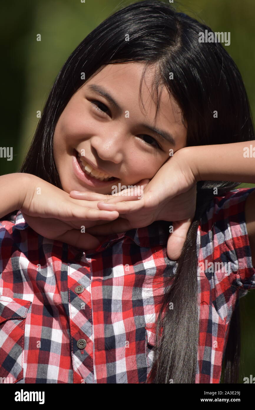 A Tween And Happiness Stock Photo - Alamy