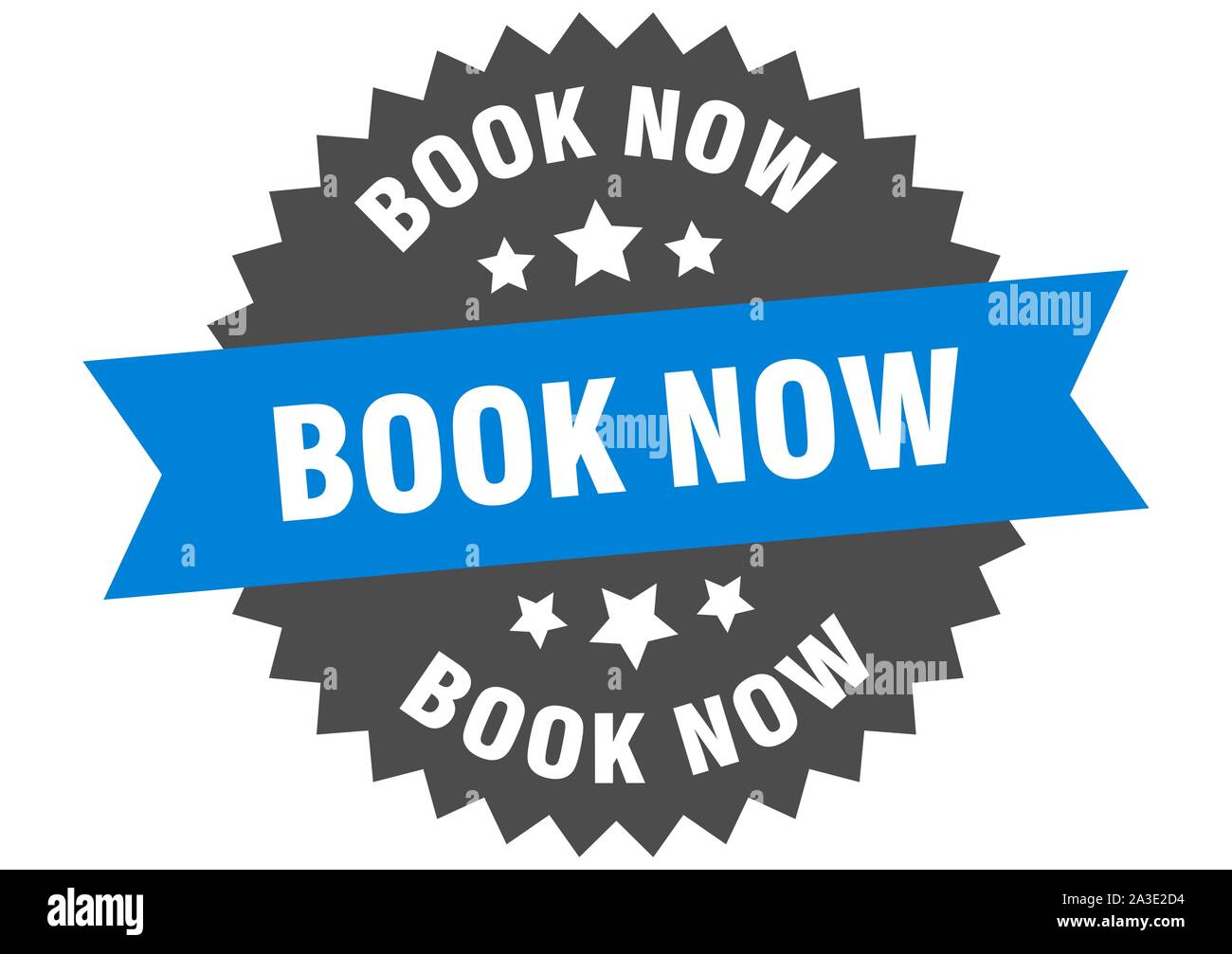 book now sign. book now blue-black circular band label Stock Vector ...