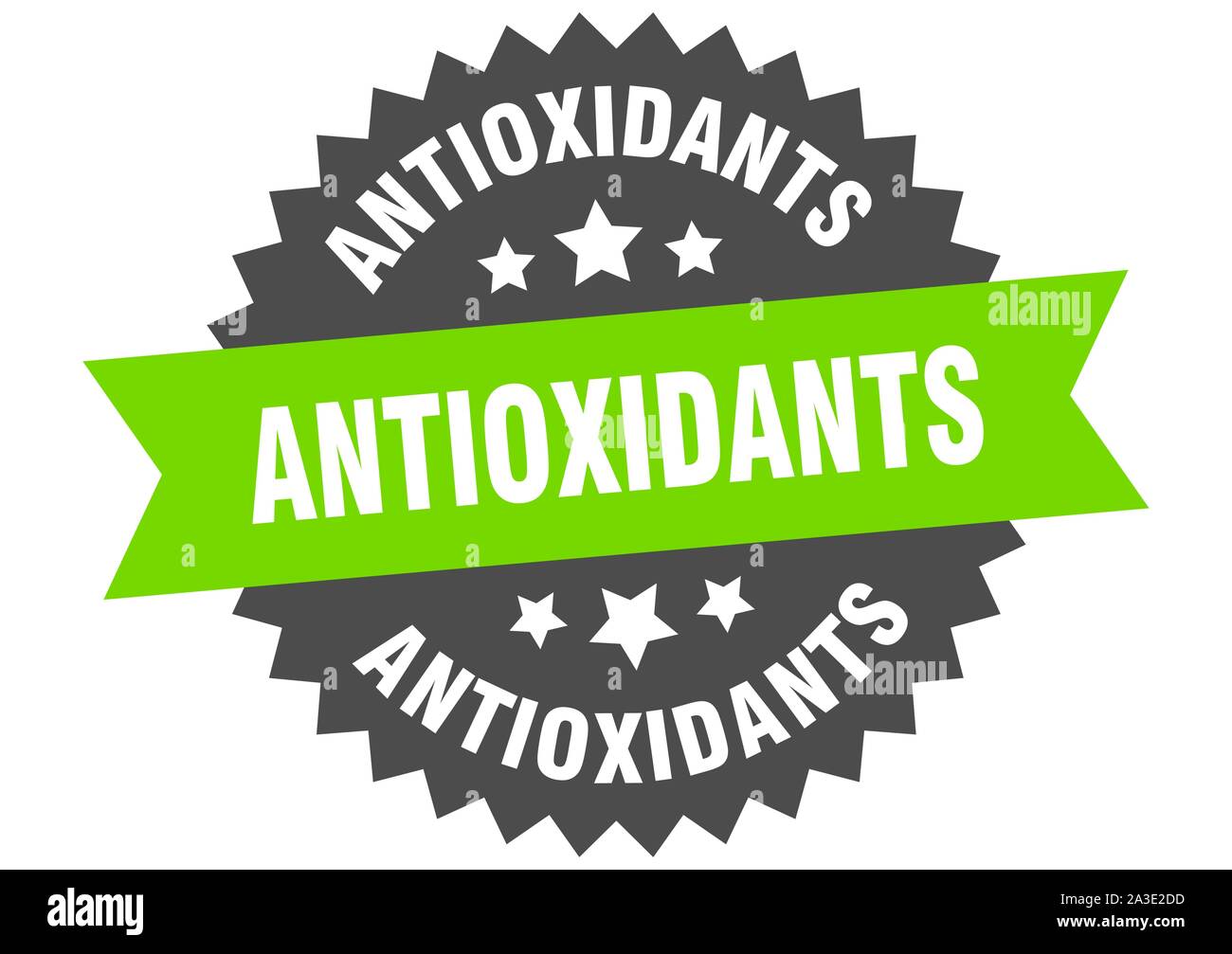 antioxidants sign. antioxidants green-black circular band label Stock ...