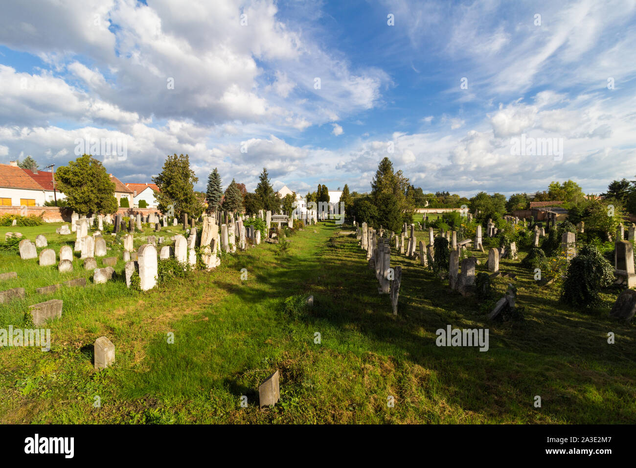 Jewish hebrew cemetery, Sopron, Hungary Stock Photo - Alamy