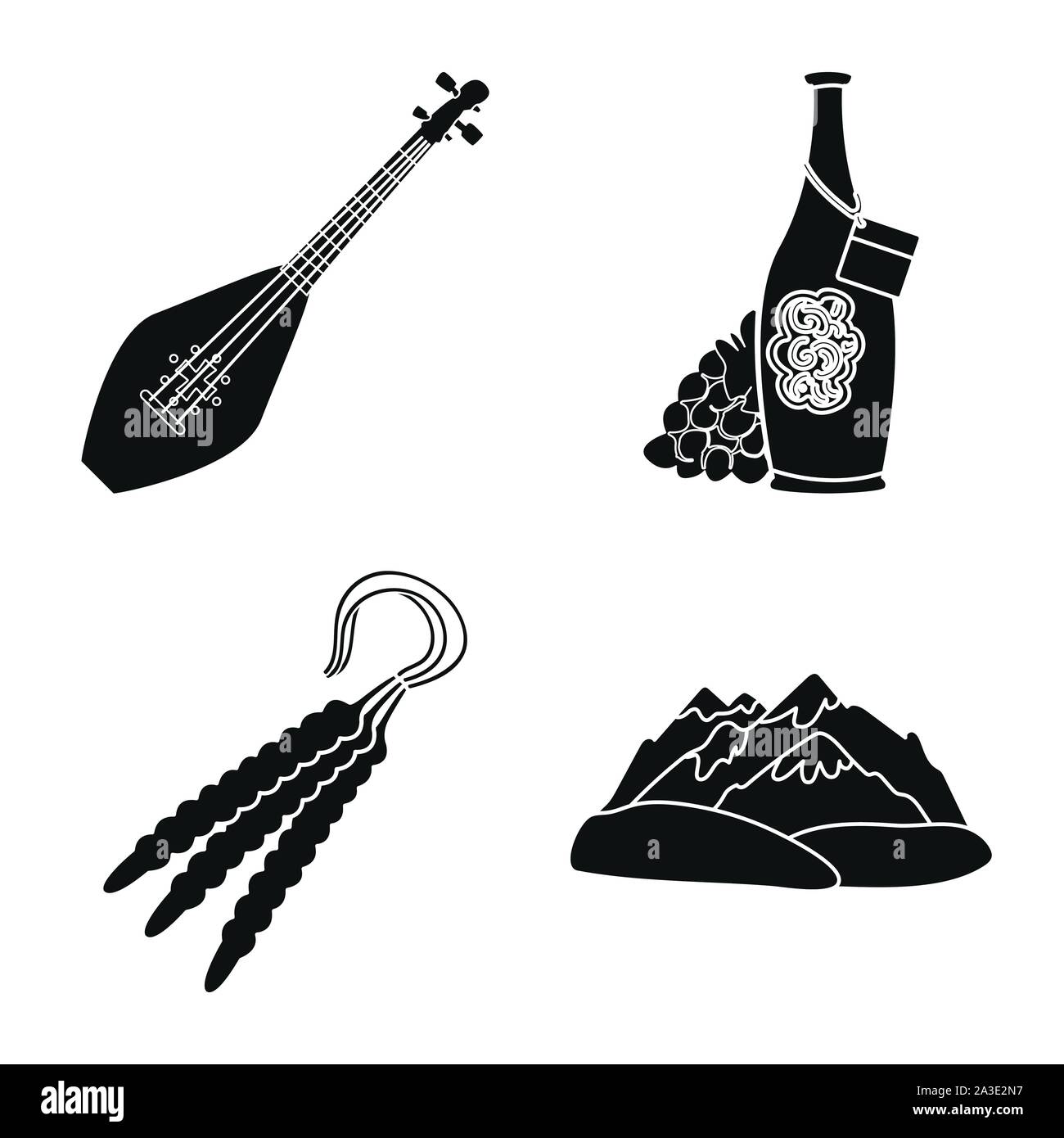 Vector illustration of heritage and originality logo. Collection of ...