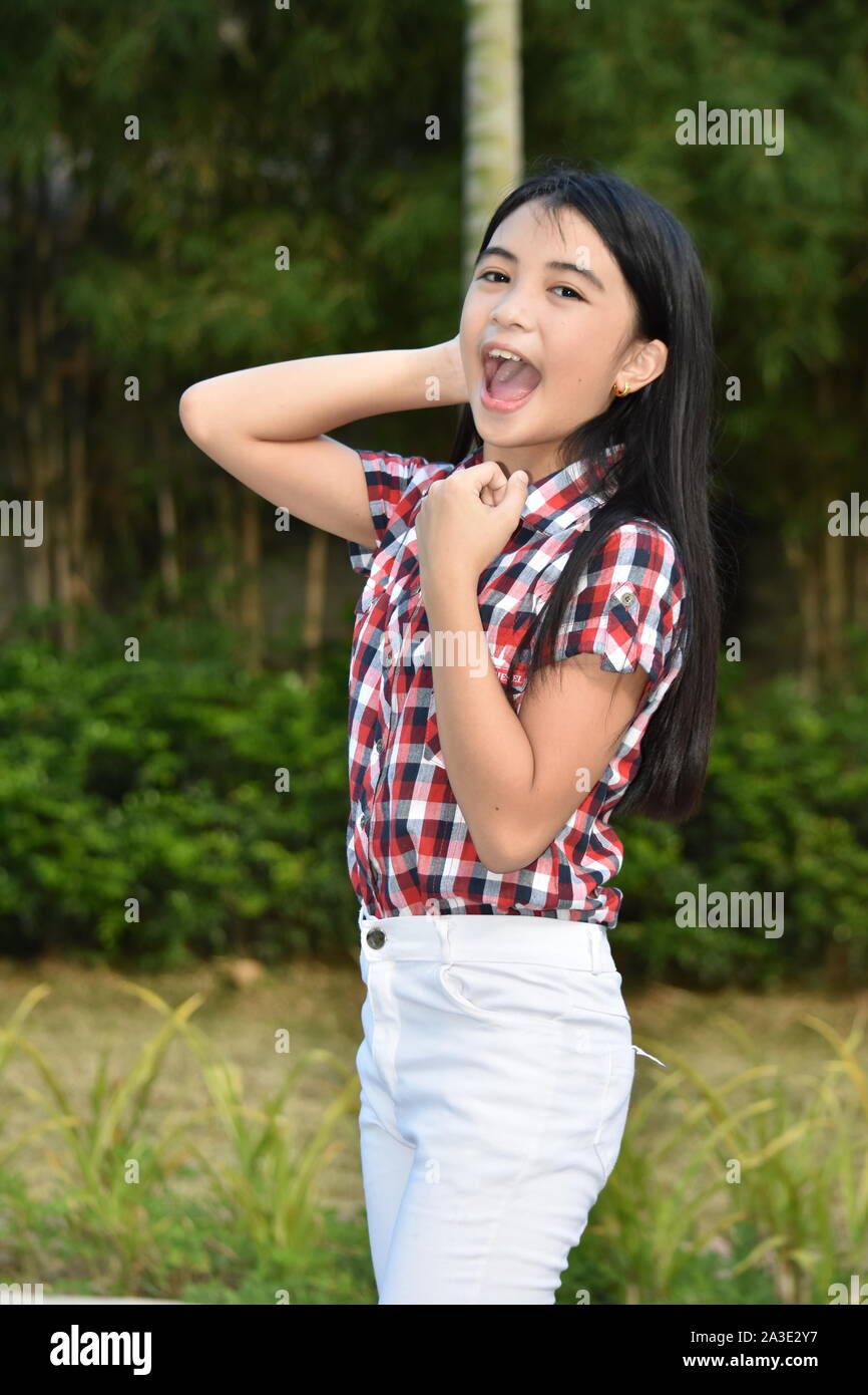The cute girl is laughing hi-res stock photography and images - Alamy