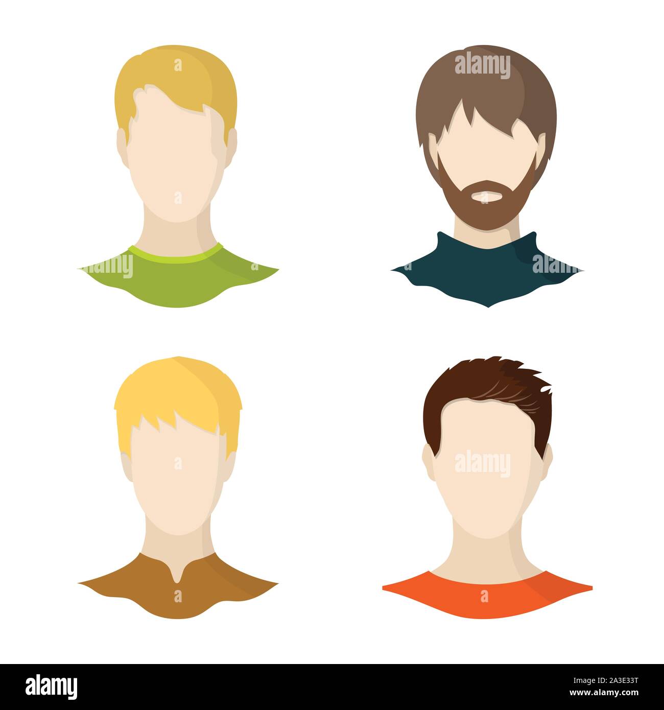 Vector illustration of avatar and dummy logo. Collection of avatar and ...