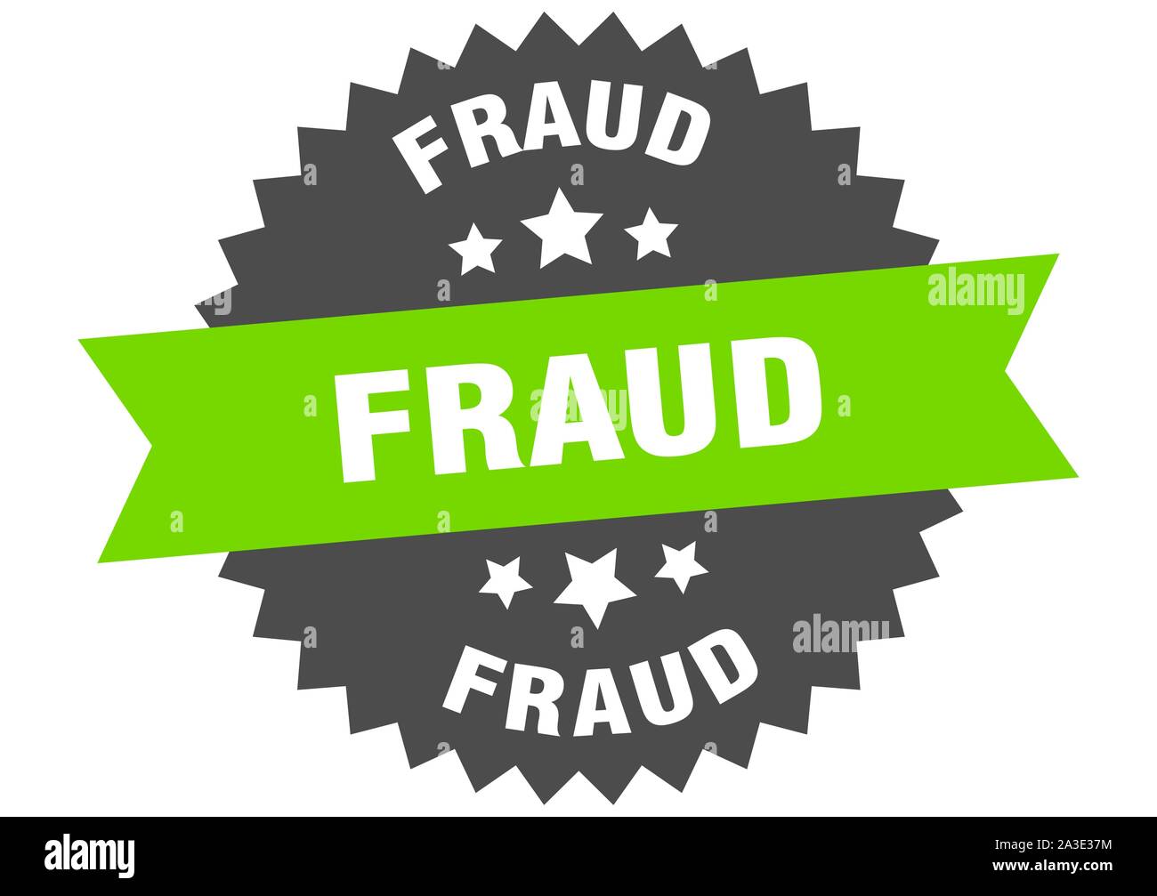 fraud sign. fraud green-black circular band label Stock Vector Image ...