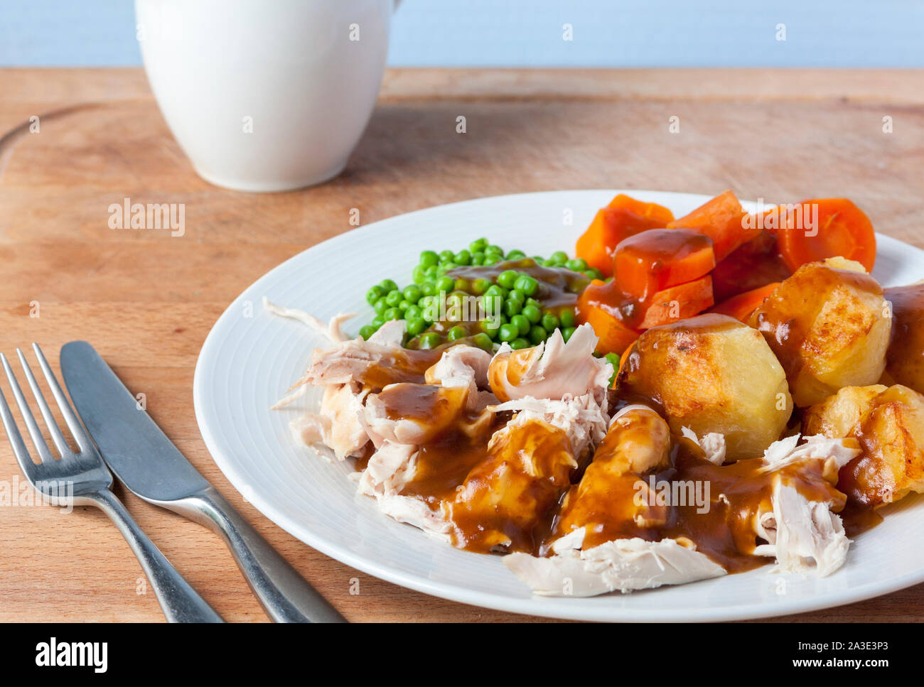 Sunday roast dinner white background hi-res stock photography and ...
