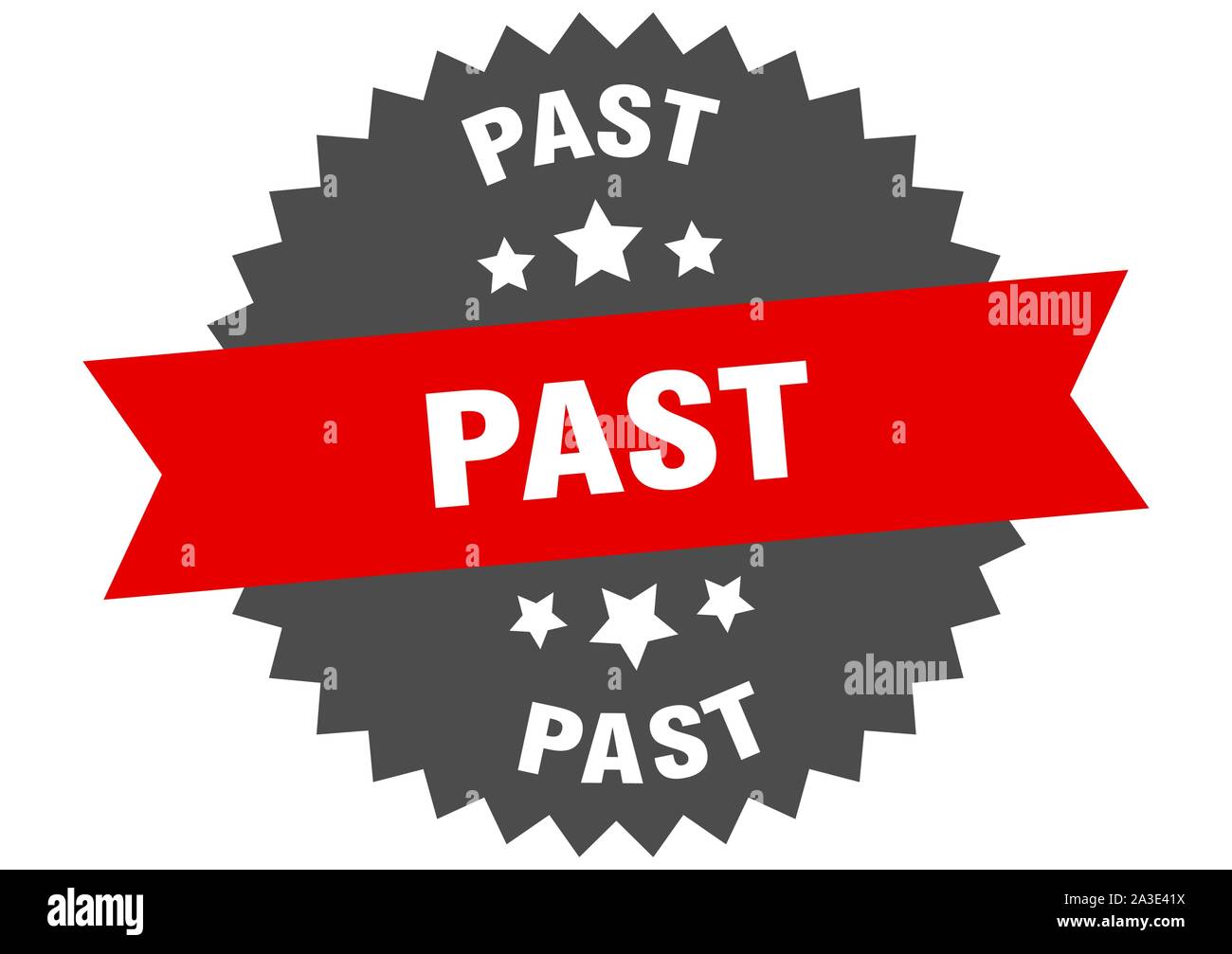 past sign. past red-black circular band label Stock Vector Image & Art ...